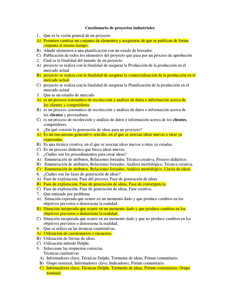 Visión General de Proyectos | PDF | Planificación | Cognición