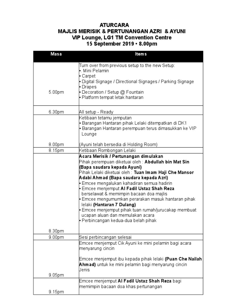 Aturcara Pertunangan