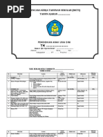 Contoh Program Rencana Kerja Tahunan Paud - Ainur | PDF