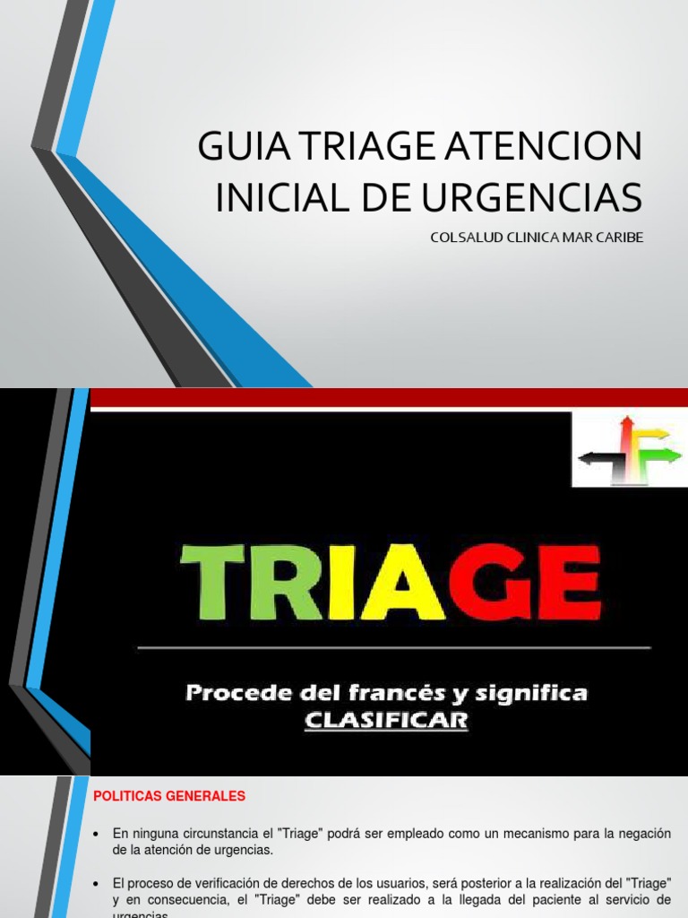 Triage | PDF | Lesión | Reanimación cardiopulmonar