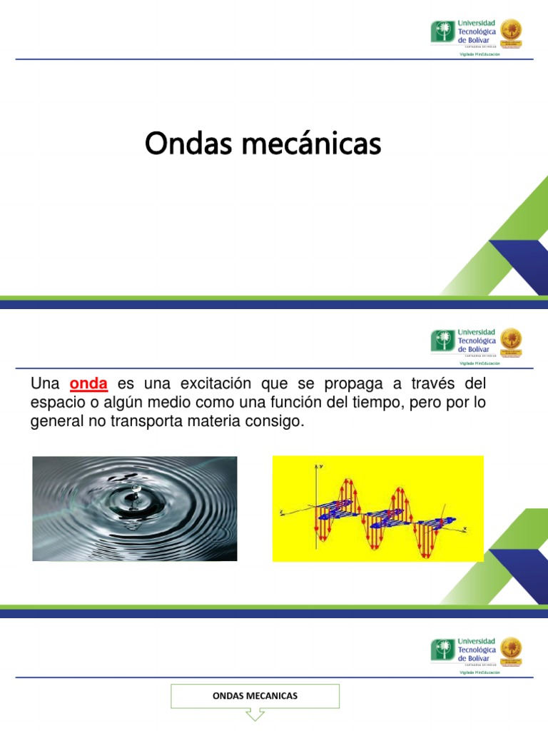 ondas mecanicas | Olas | Oscilación
