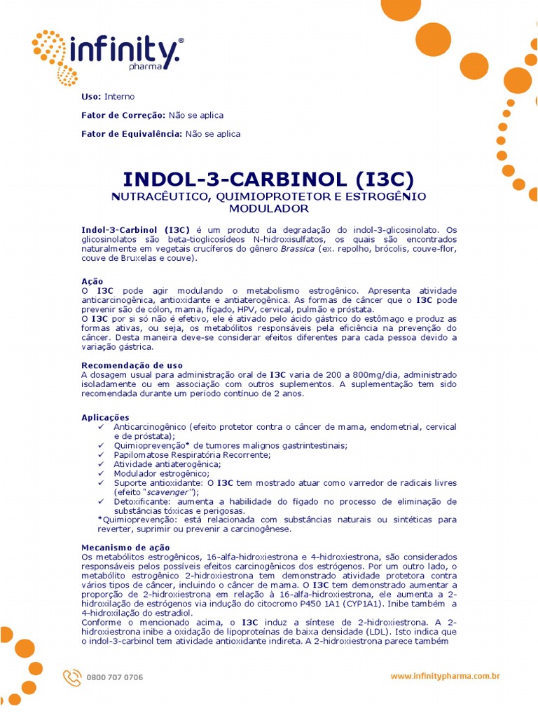 Indol 3 Carbinol | PDF | Câncer | Antioxidante