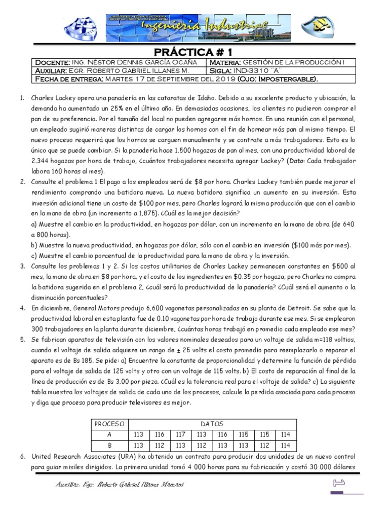 Practica 1 2 2019 | PDF | Economias | Business