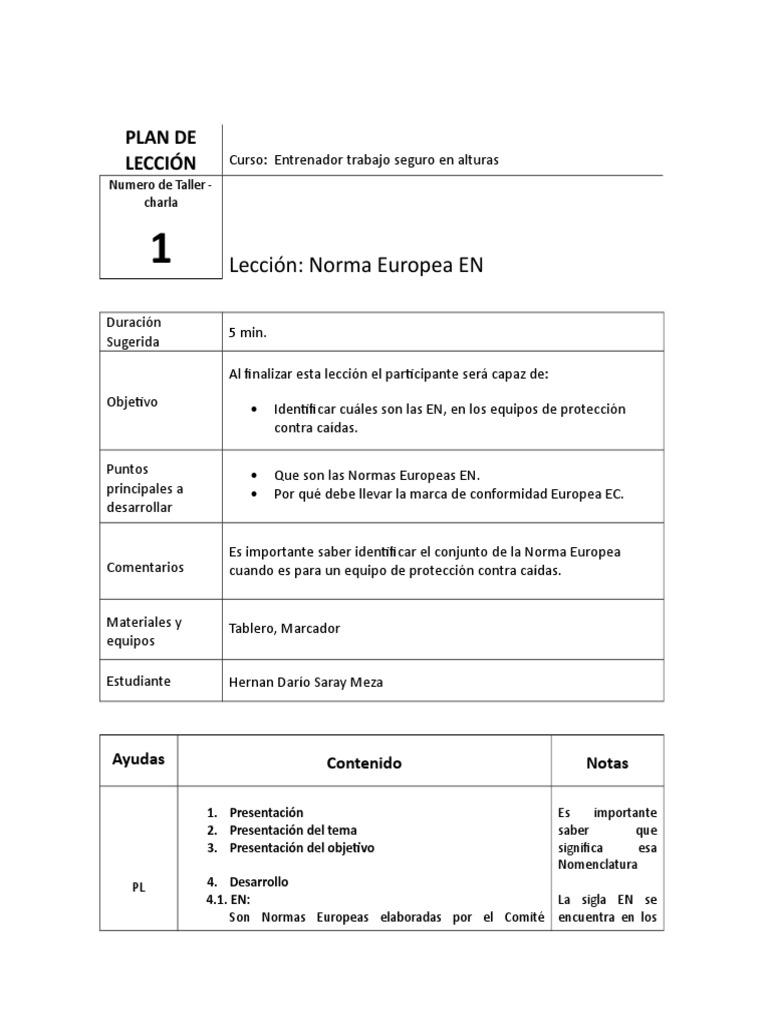 Plan de Leccion en | PDF | Business