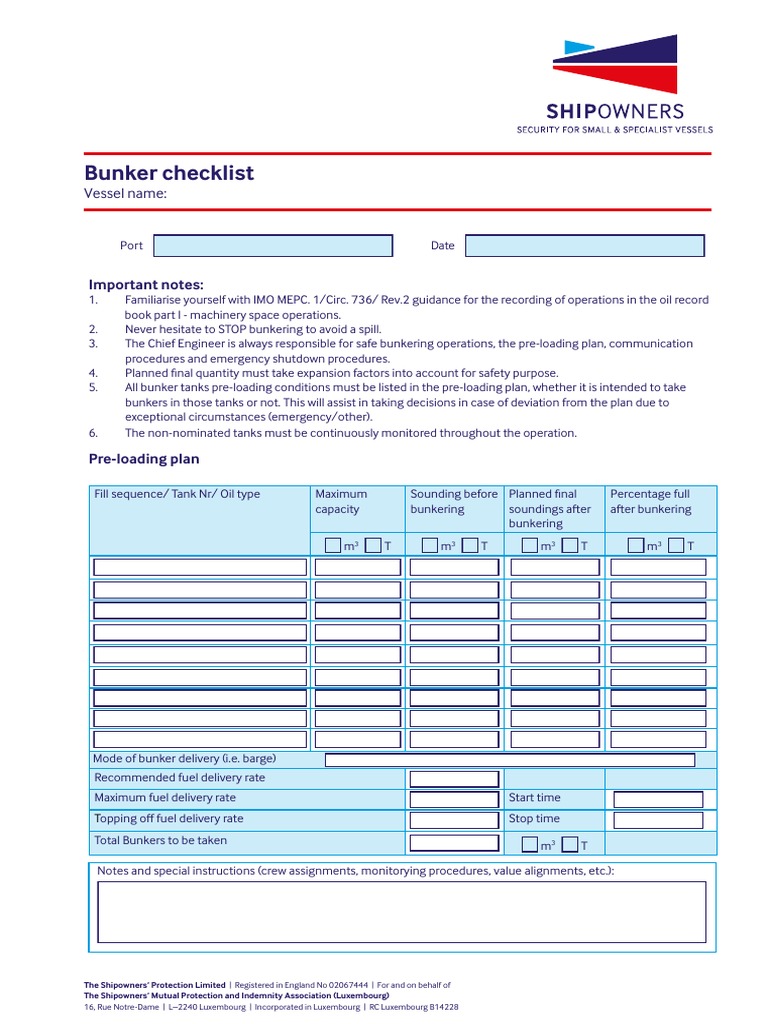 Tanker Checklist | PDF | Fuel Oil | Tanks
