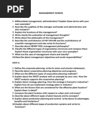 Principles of Management Mg2351 Anna University Question Bank | PDF ...