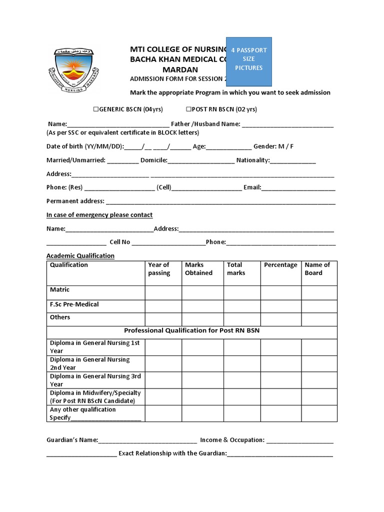 Mti College of Nursing Mardan Bacha Khan Medical College Mardan | PDF ...