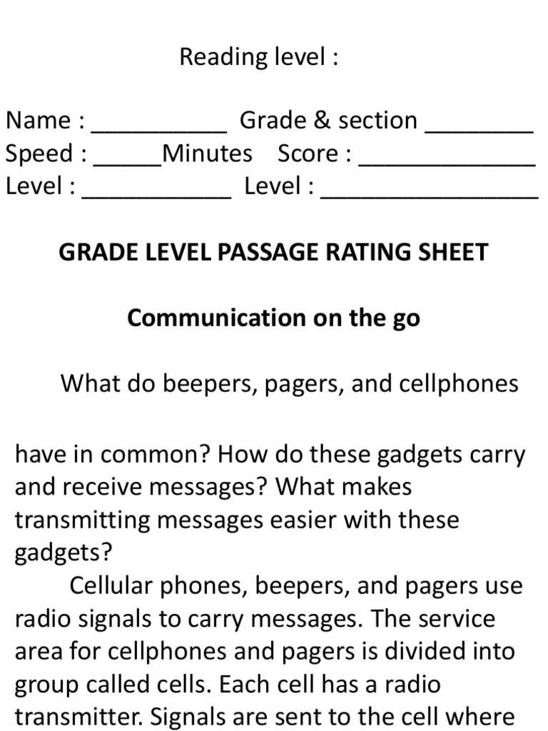 Communication Technology Passage Quiz | PDF | Satellite | Radio