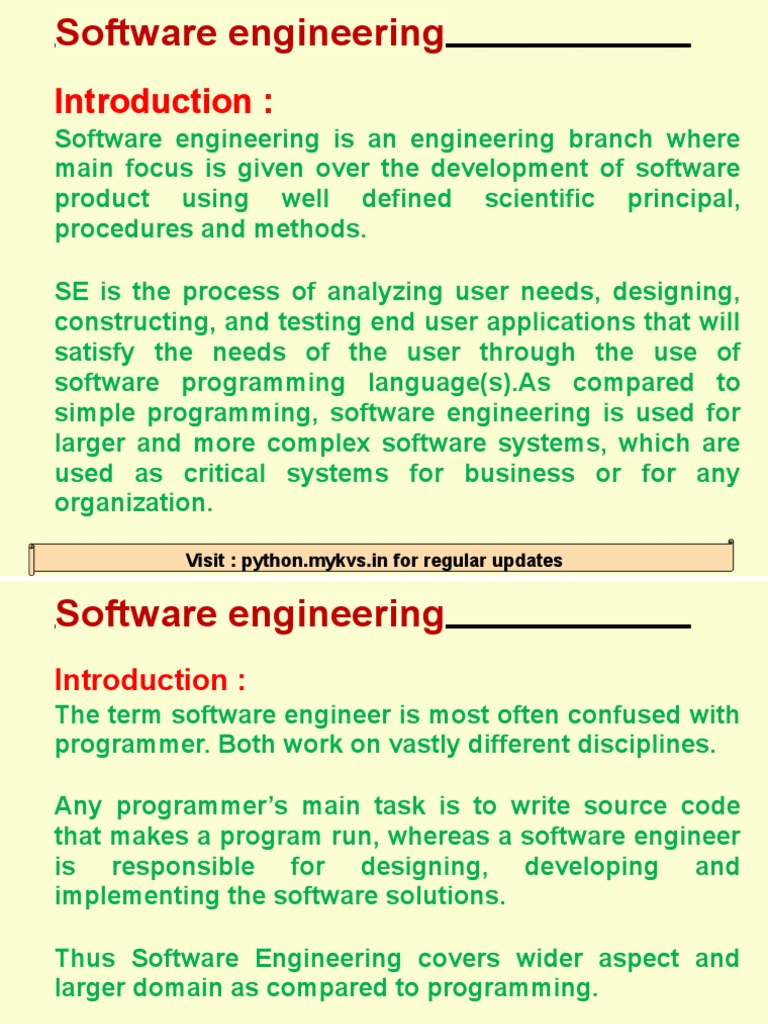 Software Engineering | PDF | Scrum (Software Development) | Software ...