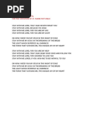 Lord, We Come to You: Lyrics & Prayer | PDF