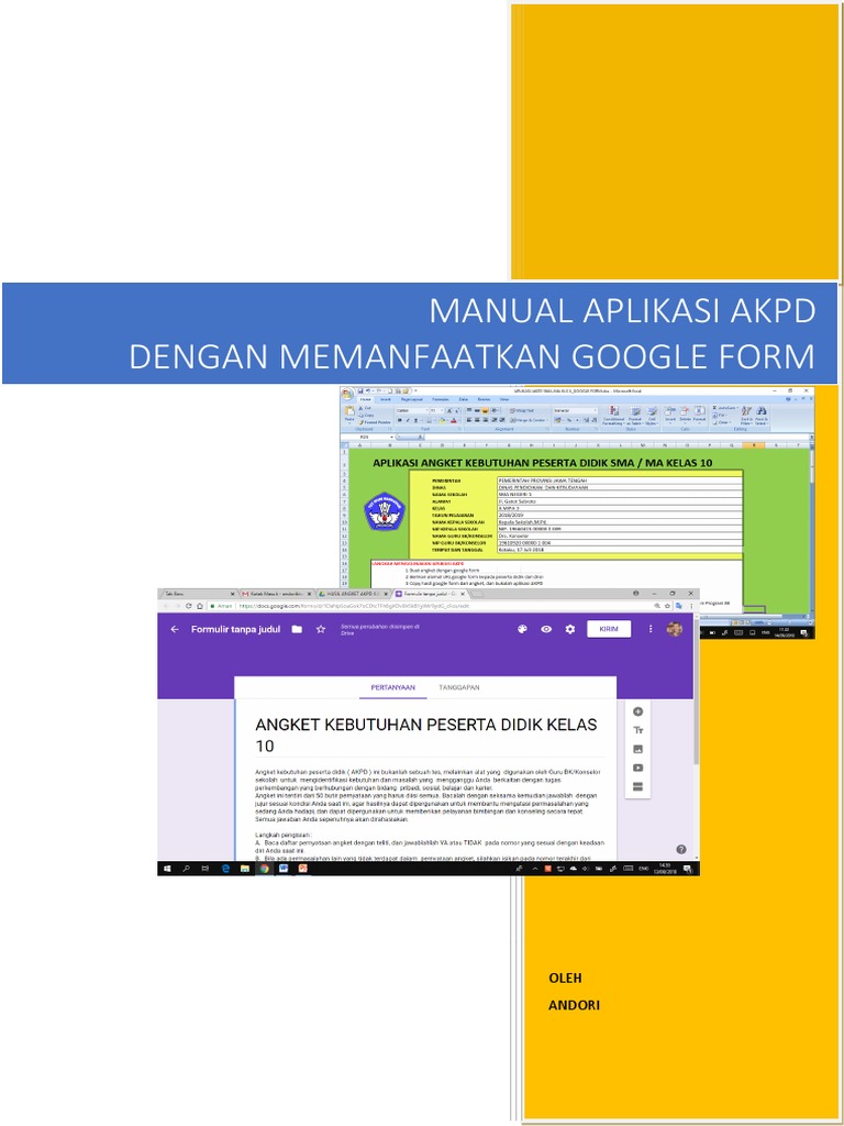 Manual Aplikasi AKPD Dengan Google Form | PDF