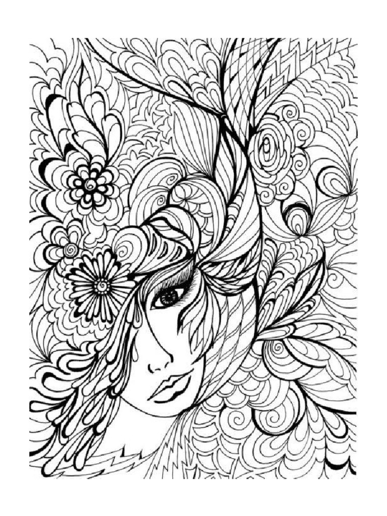 Difficult Coloring Sheets | PDF