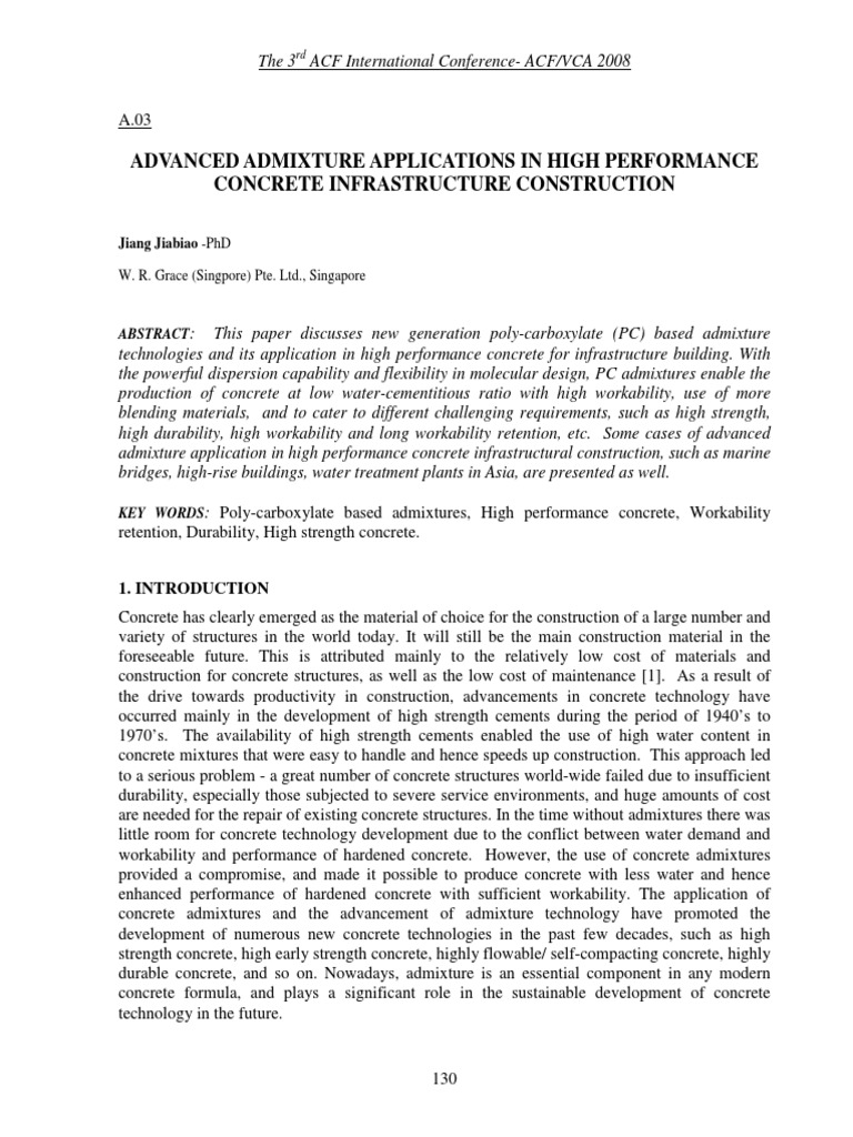 Admixture | PDF | Concrete | Building Materials