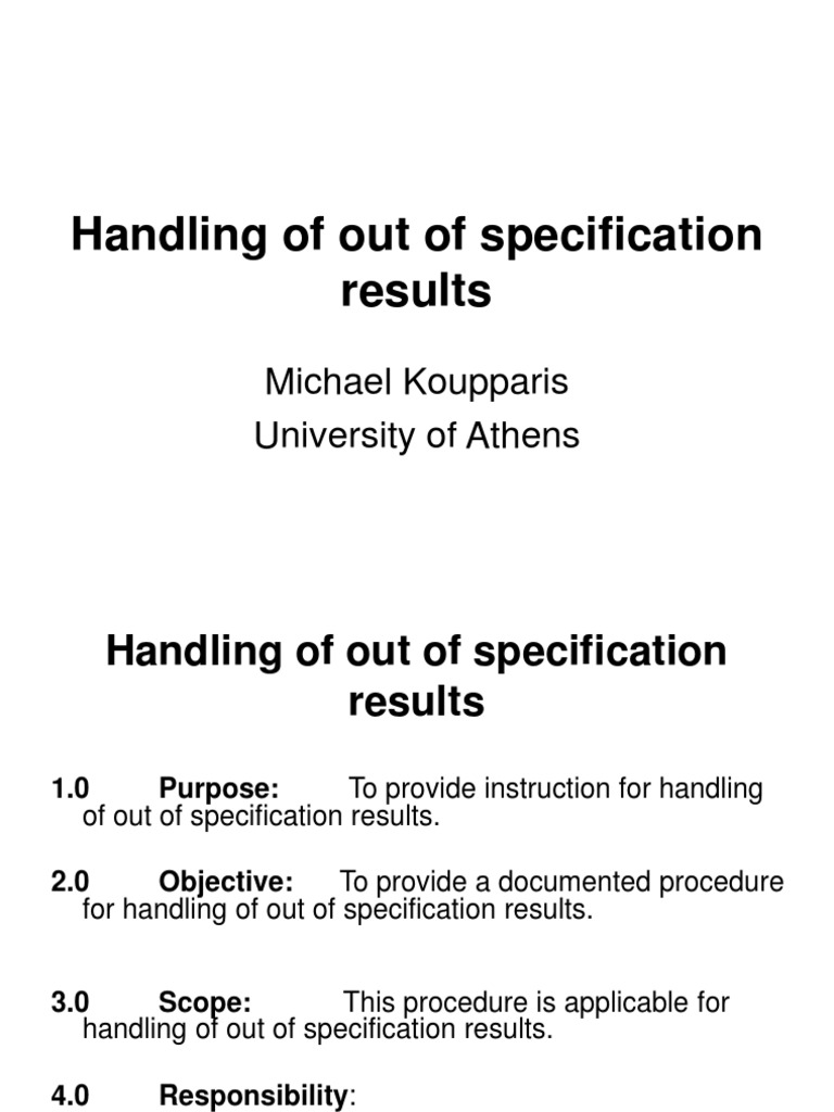Out of Specifications II | Download Free PDF | Specification (Technical ...