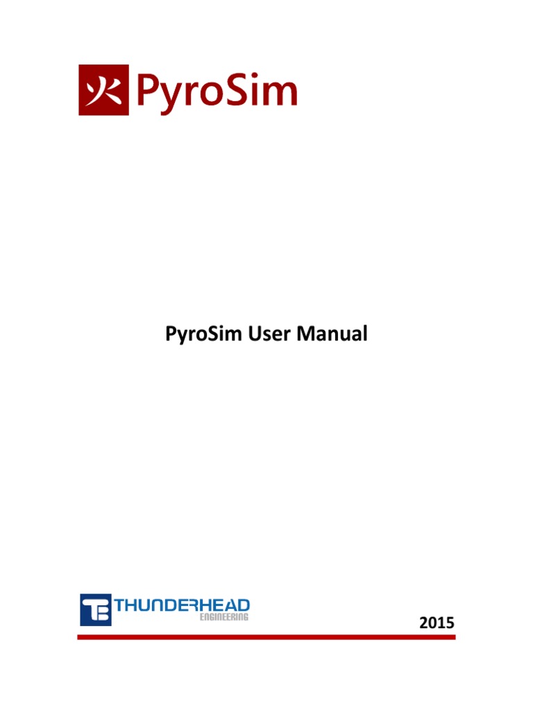 Pyrosim User Manual | PDF | Simulation | 3 D Computer Graphics