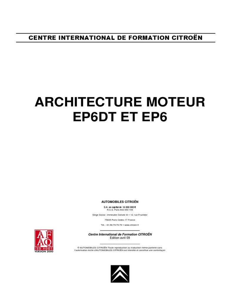 Citroen Peugeot Engine PDF | PDF | Piston | Turbocompresseur