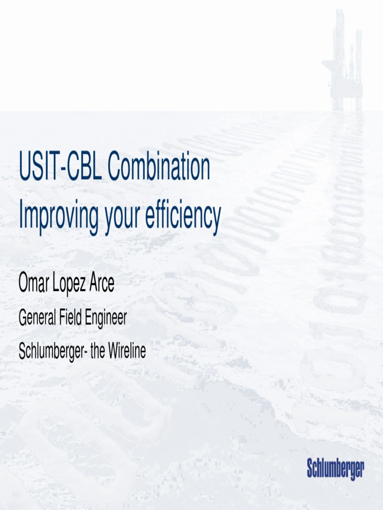 USIT CBL Microannulus PDF | PDF