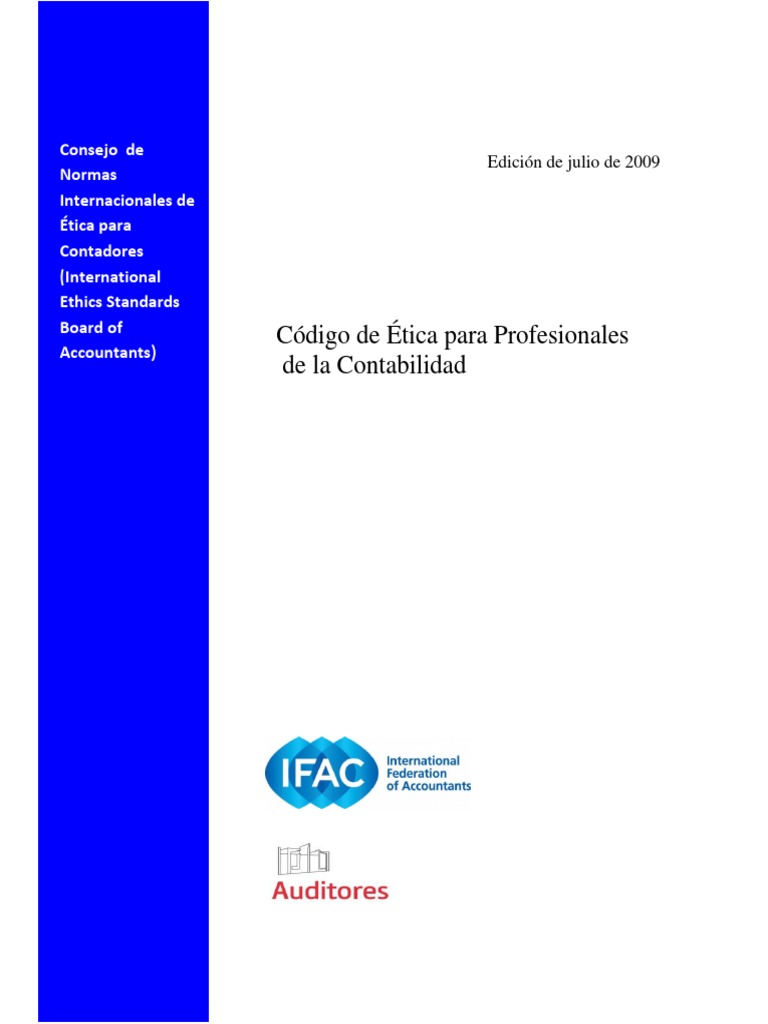 Codigo Etica IFAC PDF | PDF | Auditoría financiera | Contabilidad