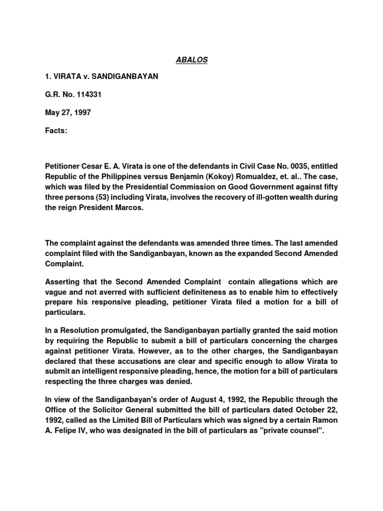 Rem Rev Cases Pages 1 - 180 | PDF | Lawsuit | Complaint