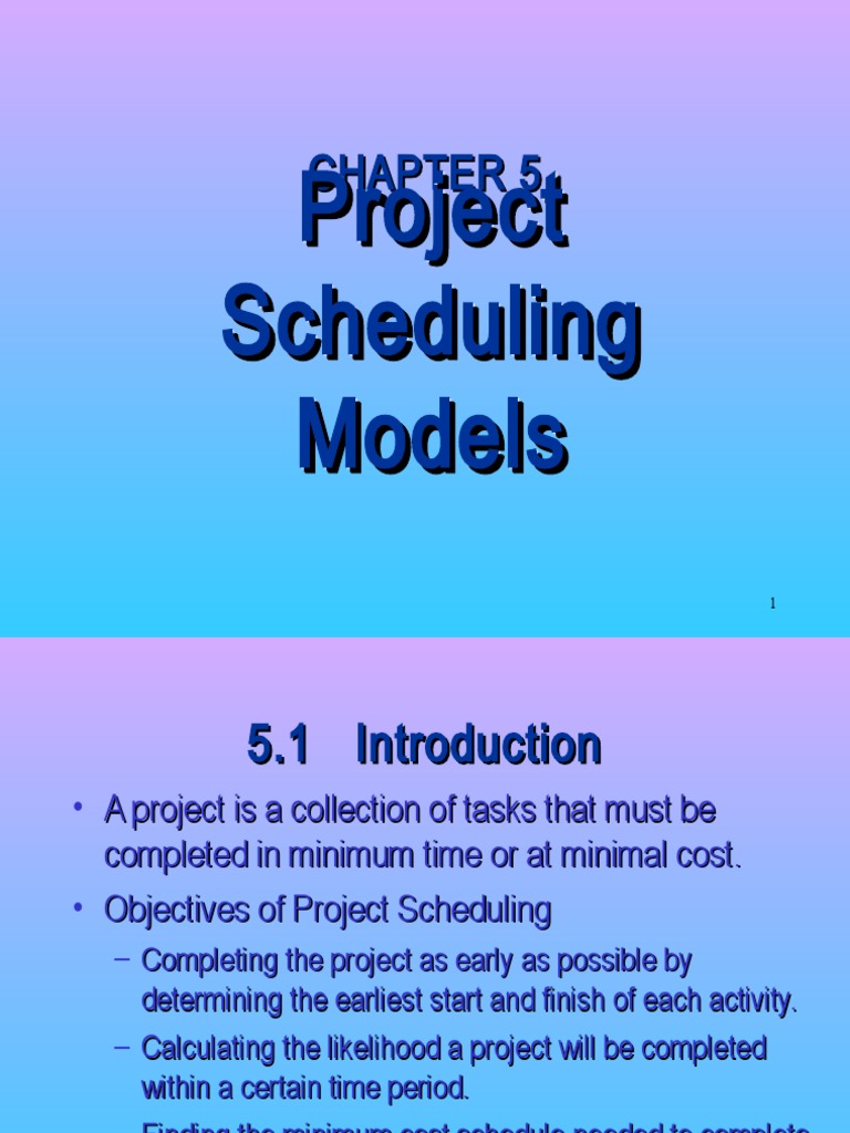 Scheduling Models | PDF | Scheduling (Production Processes) | Normal ...