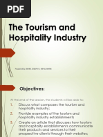 Components of Tourism and Hospitality - Lesson 1 | PDF | Tourism