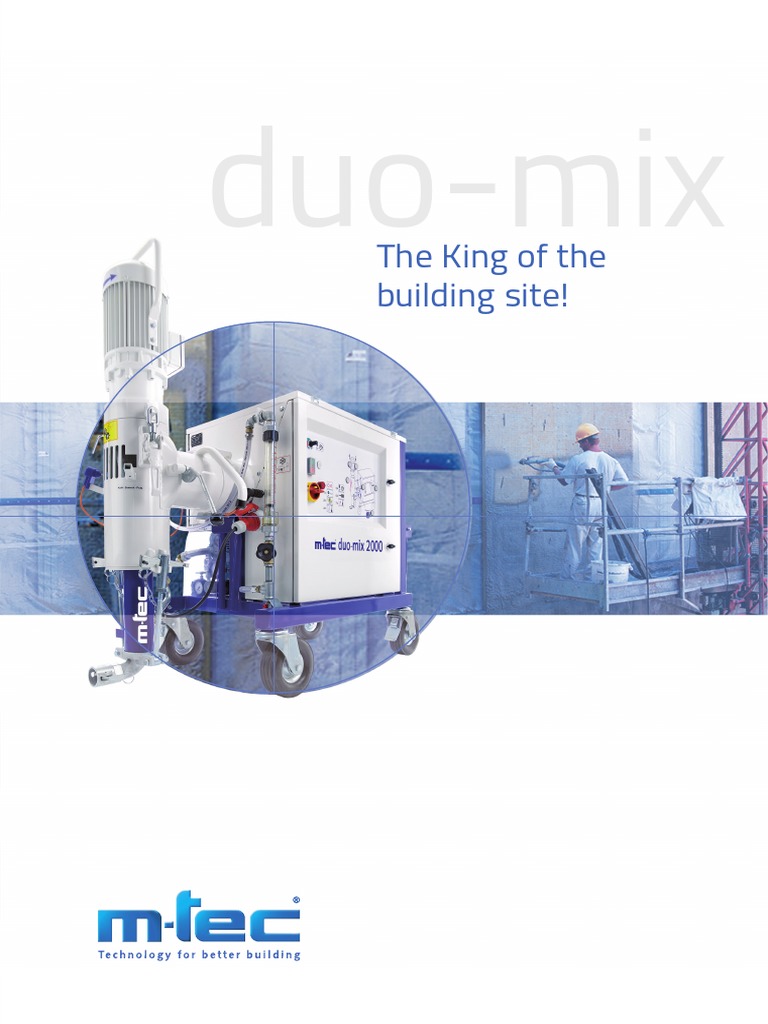 M Tec Duo Mix English | PDF | Plaster | Mortar (Masonry)
