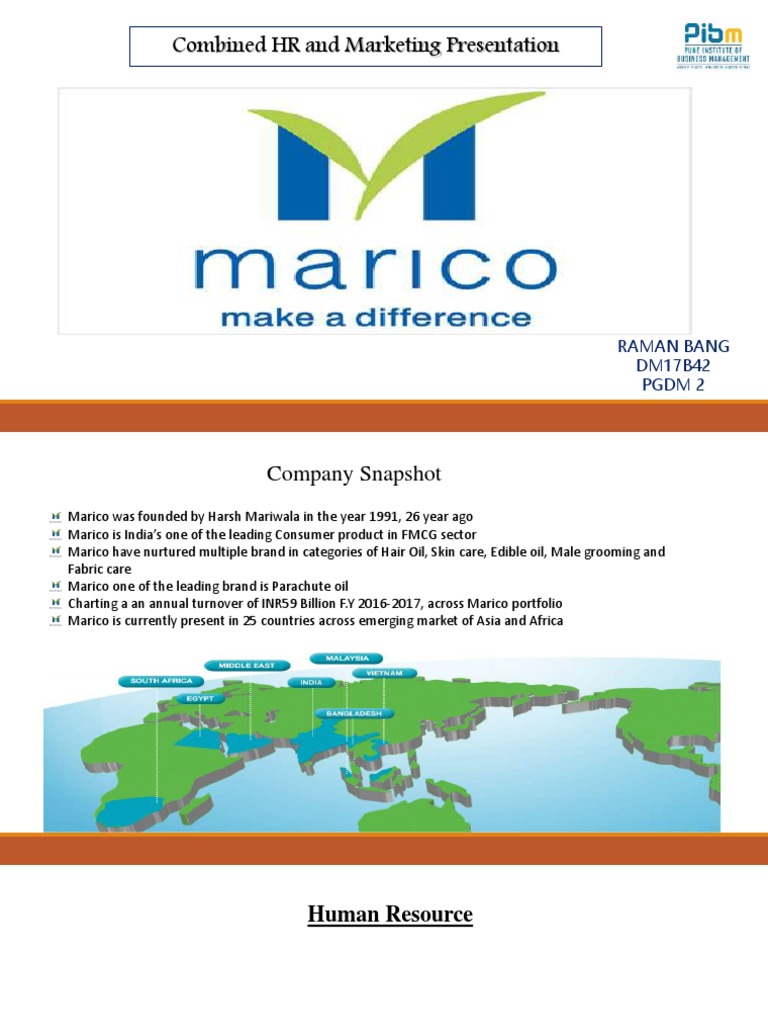 Marico Bangladesh Ltd: HR and Branding Insights | PDF