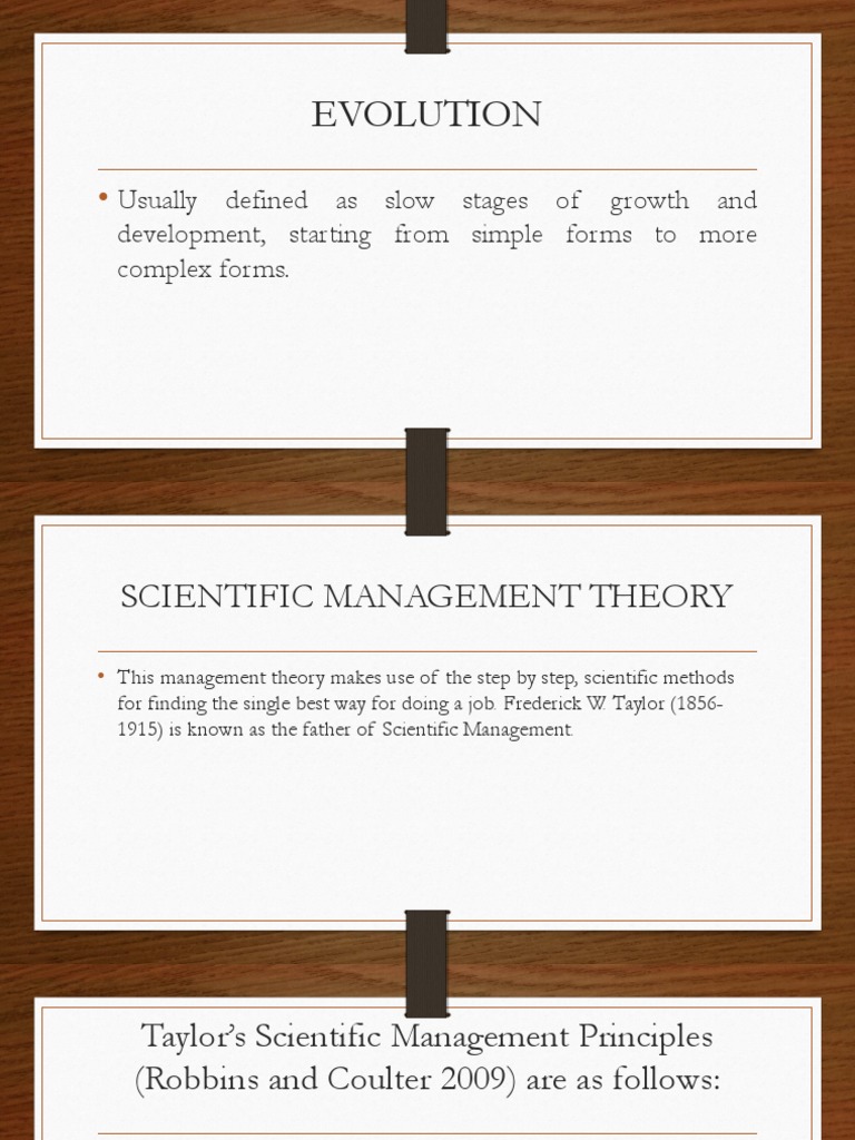 Evolution of Management Theories and Approaches Through Time | PDF ...