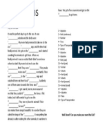 Spanish Mad Libs Storyboard Activity | PDF