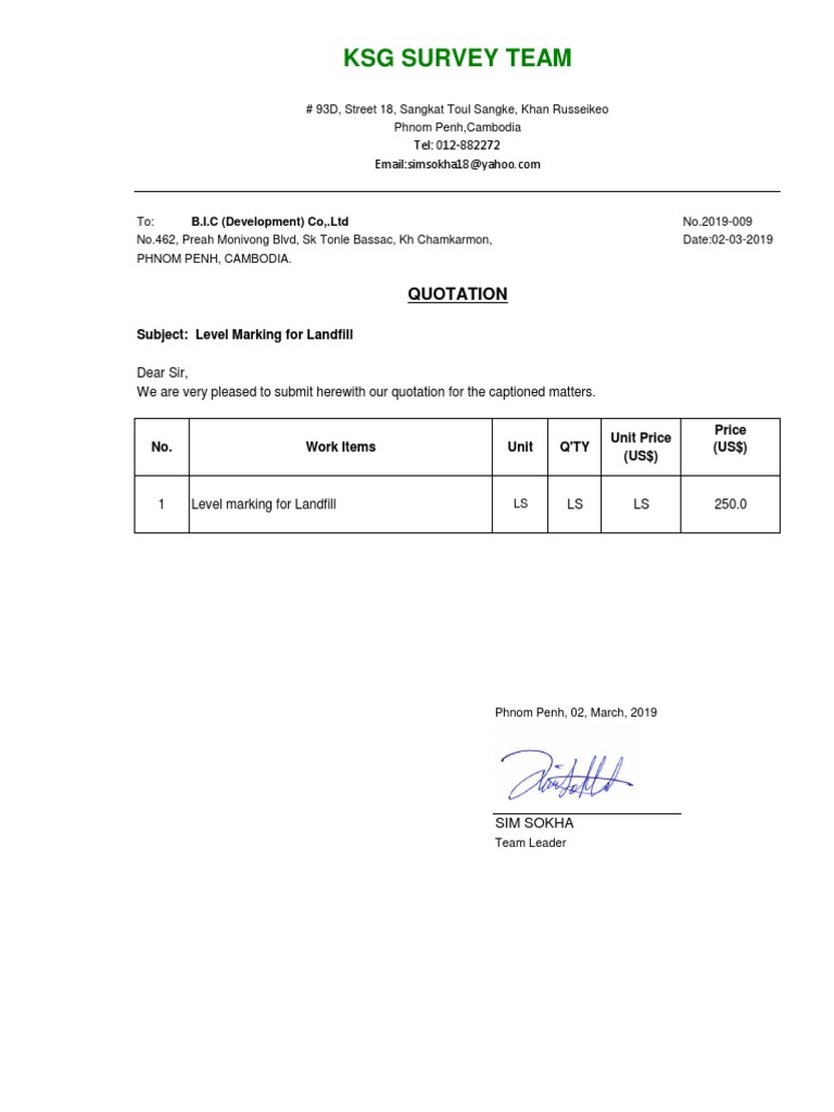 Marking Level | PDF | Cambodia | Phnom Penh