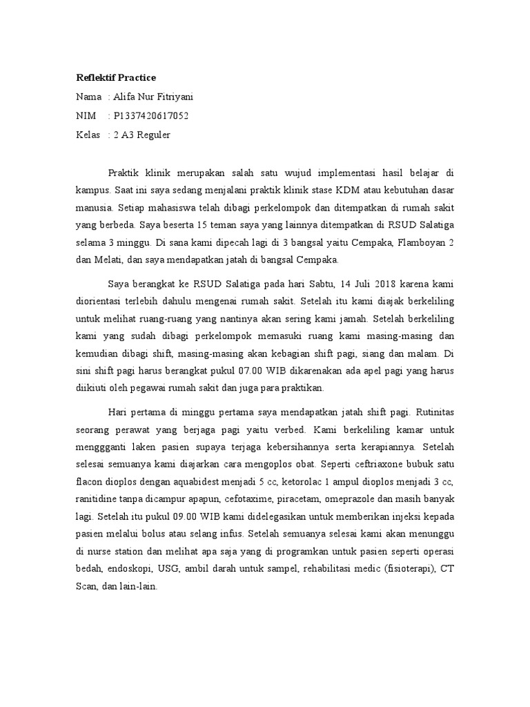 Reflektif Practice | PDF