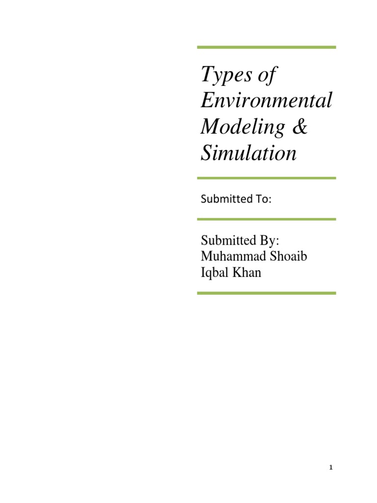 Types of Modeling and Simulation Assignment | PDF | Computer Simulation ...