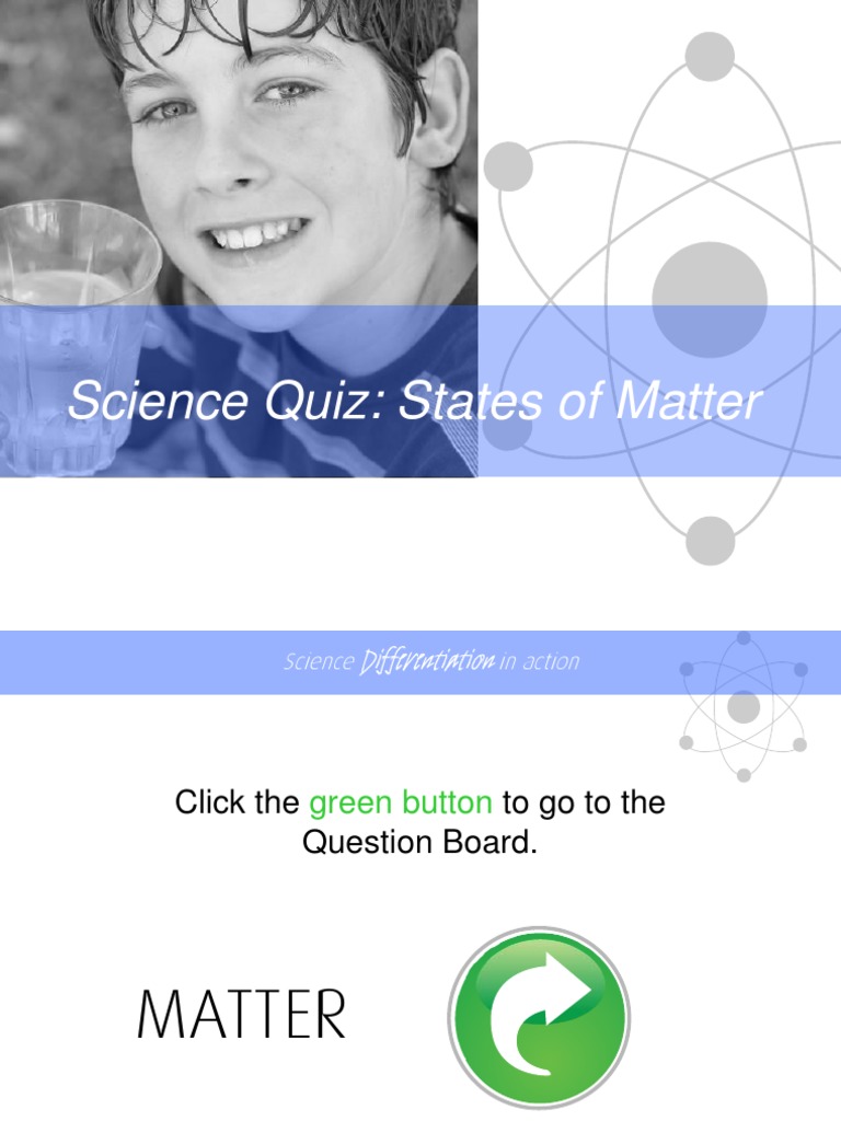 States of Matter Quiz | PDF | Liquids | Freezing