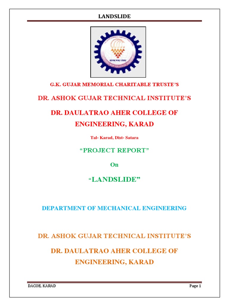 Dr. Ashok Gujar Technical Institute'S Dr. Daulatrao Aher College of ...