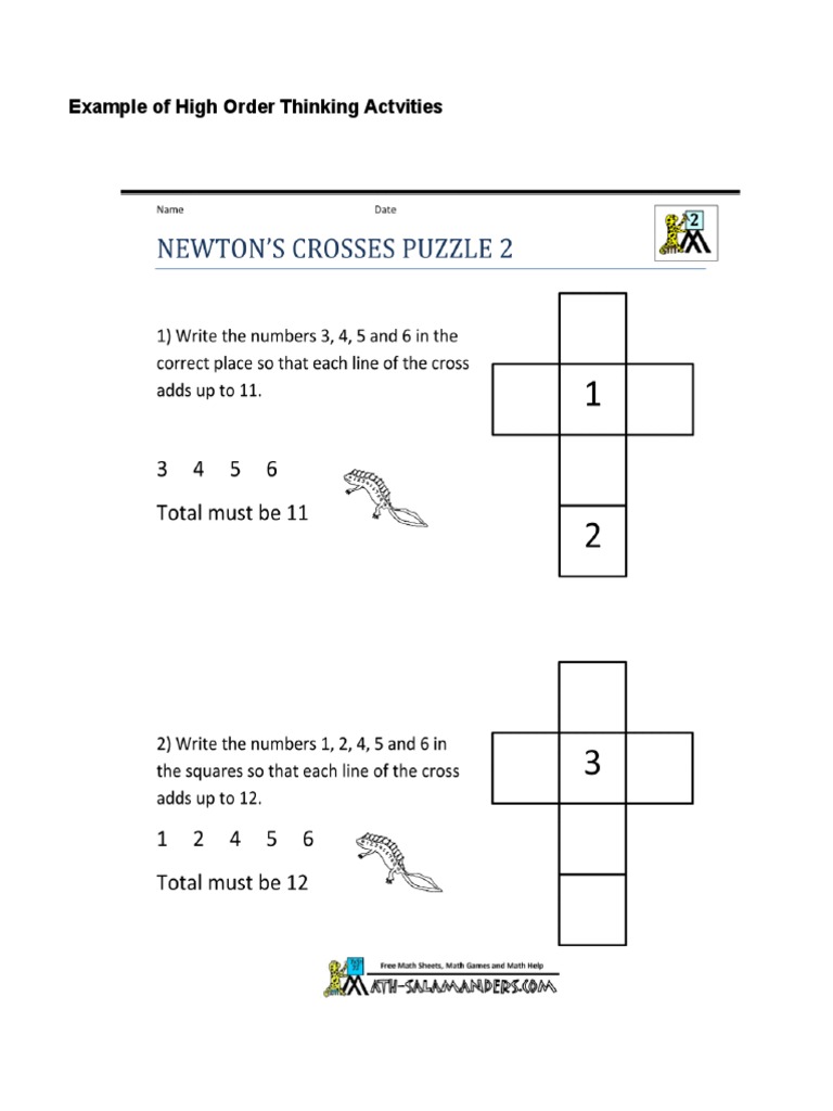 Higher Order Thinking Skills | PDF | Career & Growth | Self-Improvement