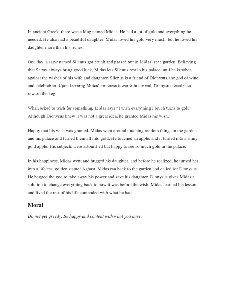 The Midas Touch | PDF