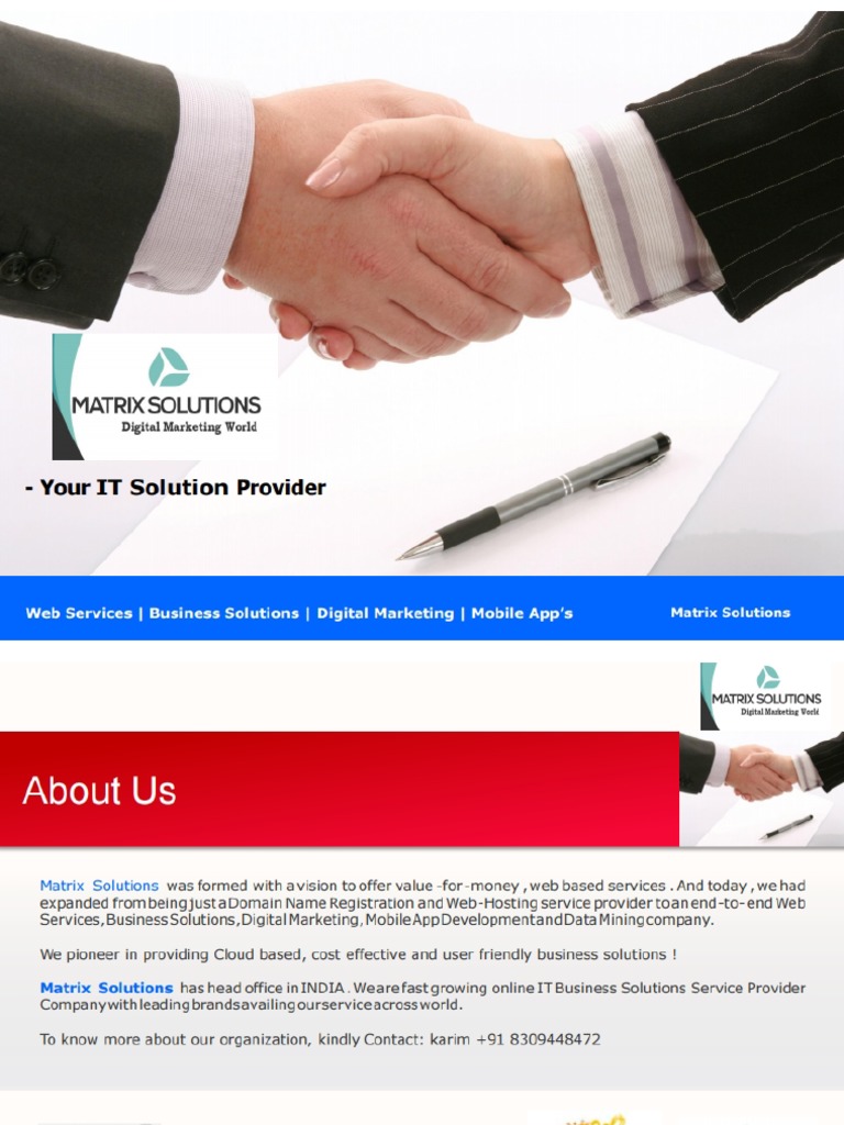 Matrix Solutions Brochure | PDF