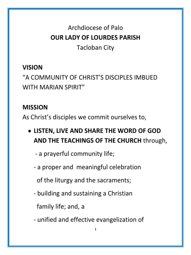 SVFP Planning | PDF | Parish | Catholic Church