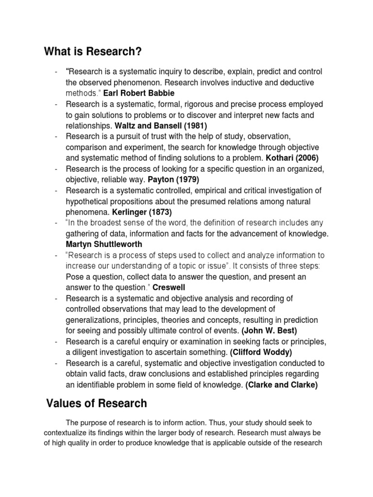 What Is Research?: Martyn Shuttleworth | PDF | Inquiry | Scientific Method