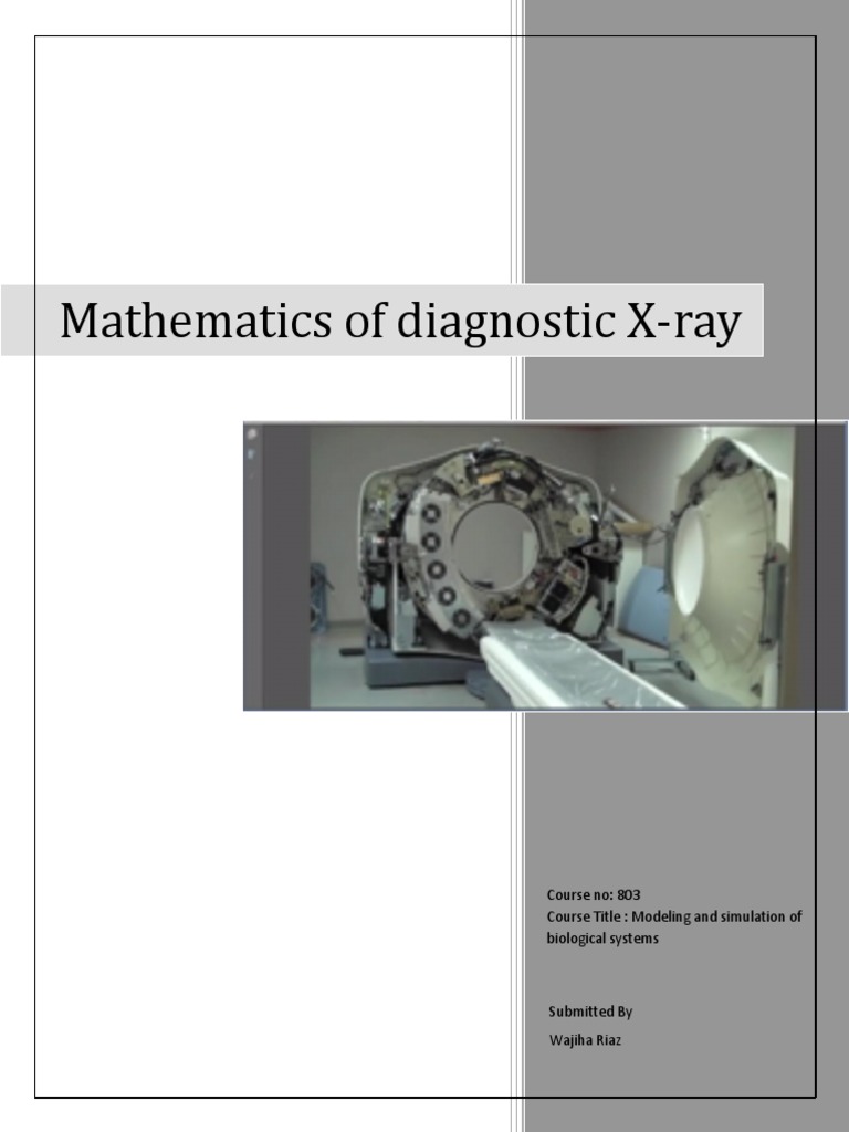 Mathematics of Diagnostic X-ray Imaging | PDF | Medical Imaging | Ct Scan