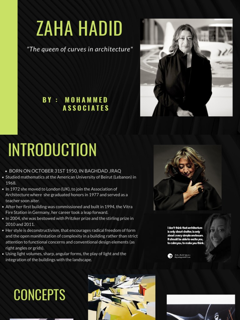 Zaha Hadid: "The Queen of Curves in Architecture" | PDF | Nature