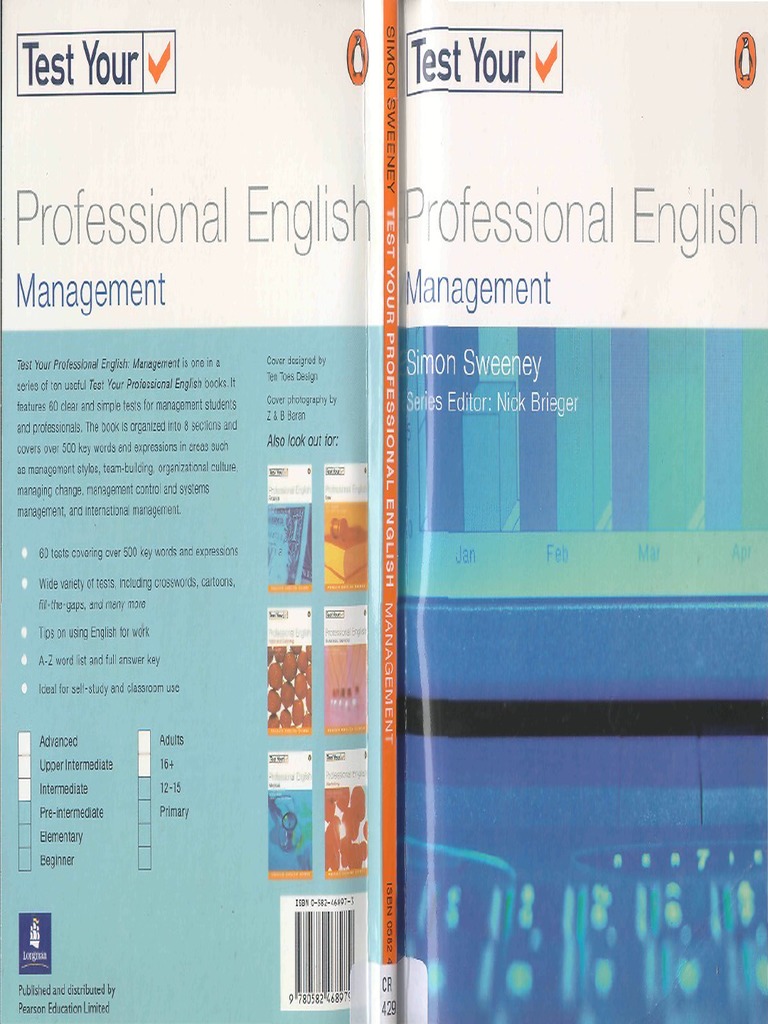 Business English Penguin Longman Test Your Professional English ...
