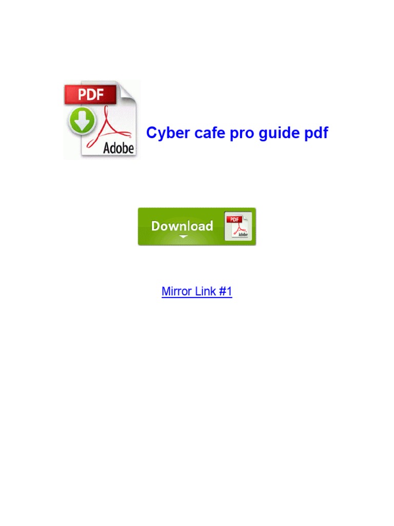 Cyber Cafe Pro Guide PDF | PDF | Microsoft Windows | Windows 7