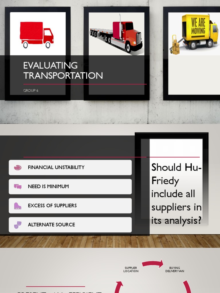 Evaluating Transportation | PDF | Transport | Logistics