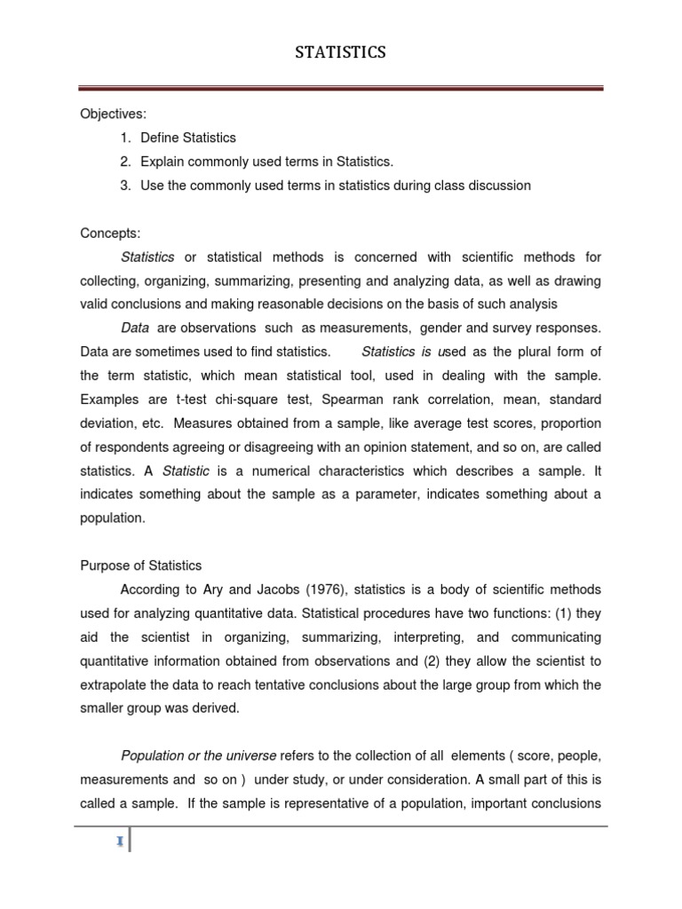 Understanding Statistics | PDF | Type I And Type Ii Errors | Statistical Significance