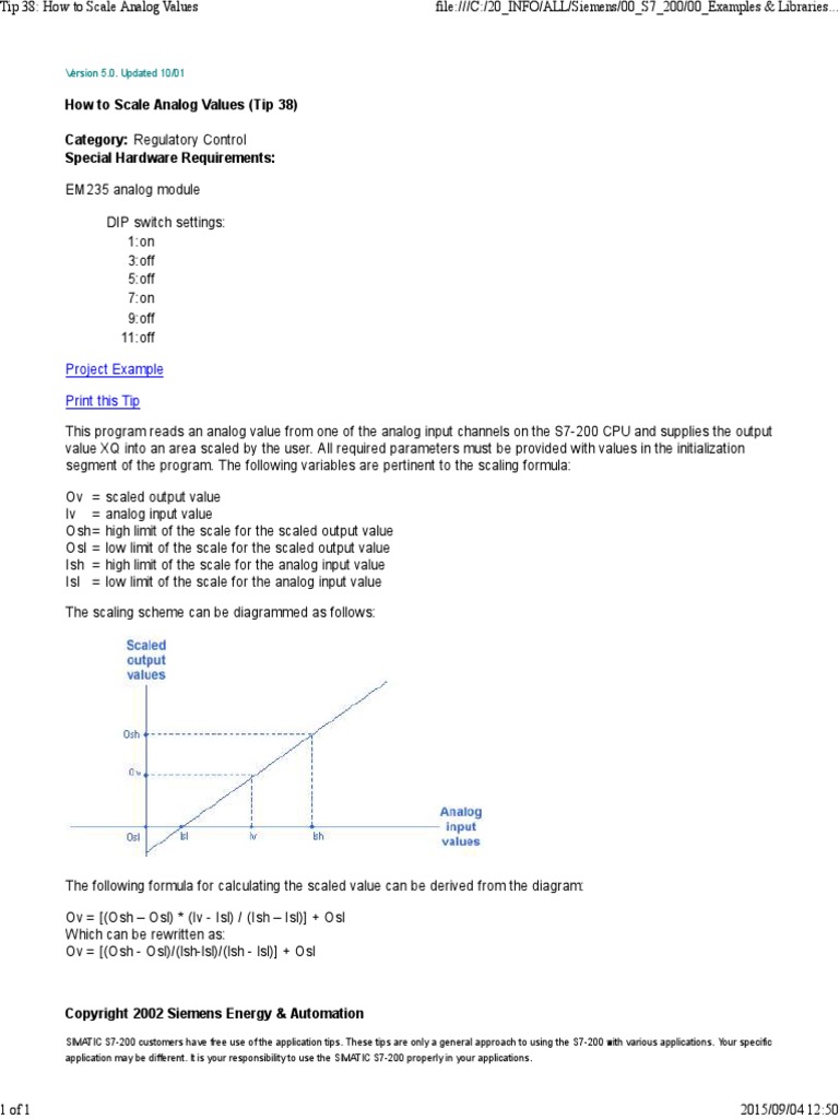 Tip 38 - How To Scale Analog Values | PDF
