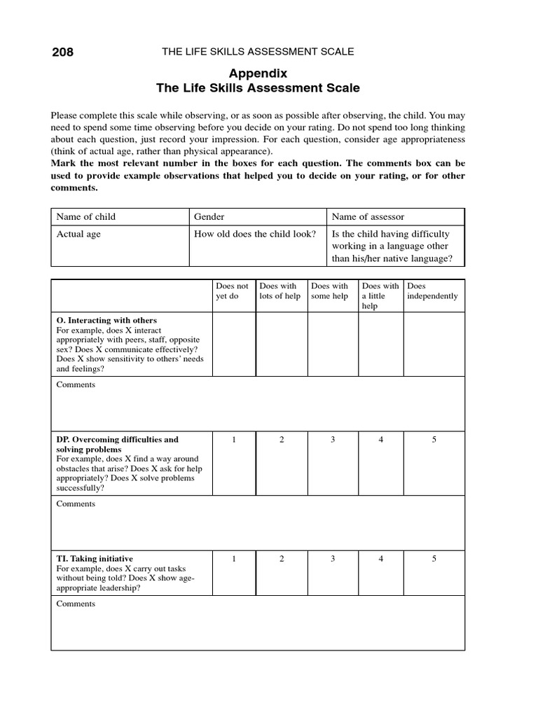 LifeSkillsAssessmentScale Part7 | PDF | Gender | Gender Studies