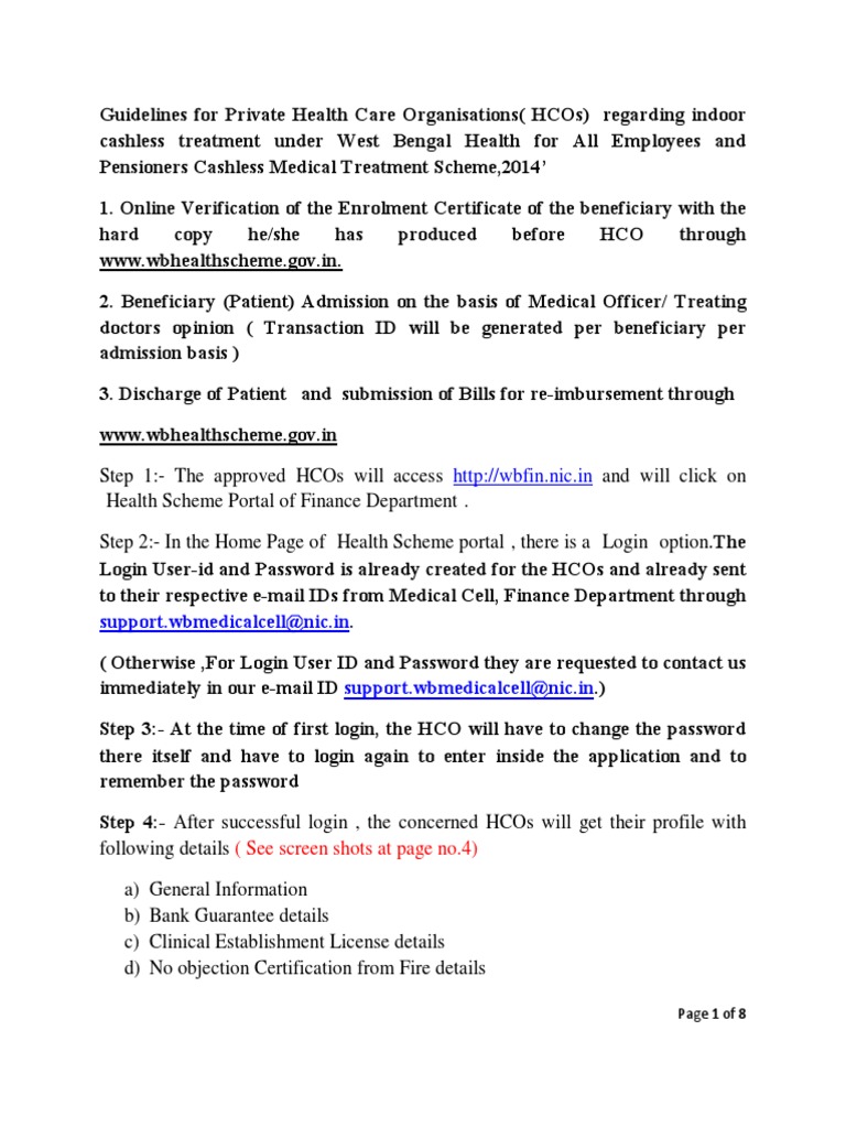 Hco Guidelines | PDF | Patient | Health Care