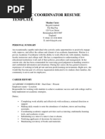 Faculty Profile Template Sample | PDF | Career & Growth | Business