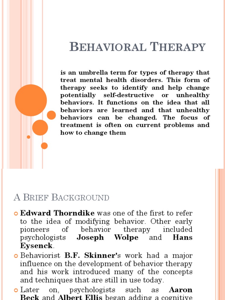 Behaviour Therapy